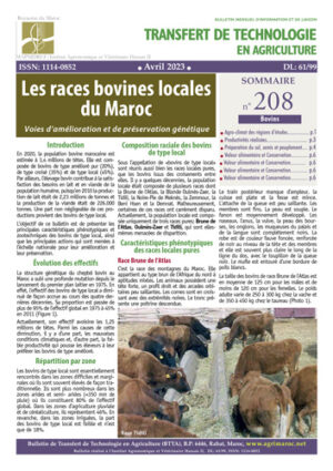 Les races bovines locales du Maroc: Voies d’amélioration et de ...